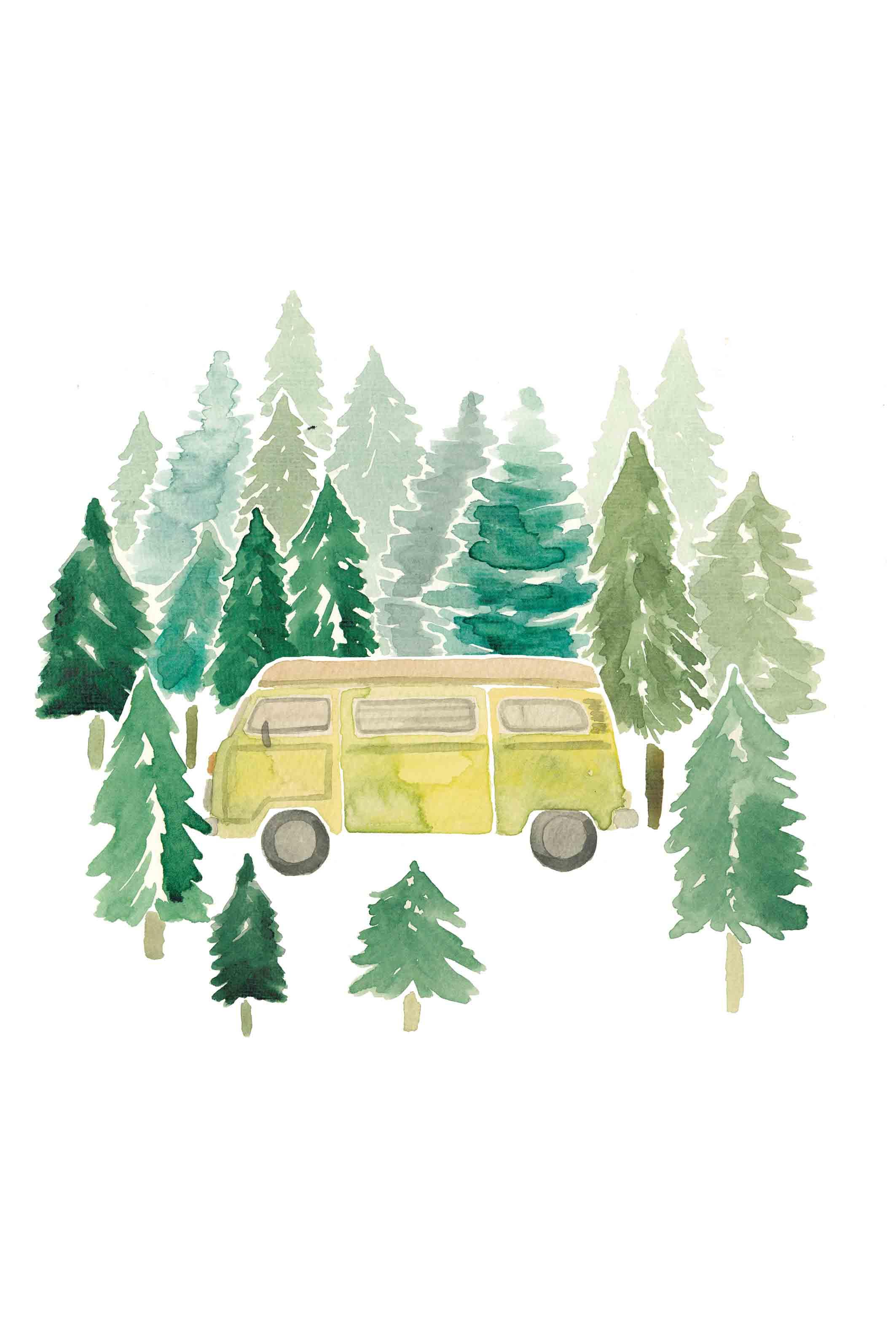 Adventure Van Woods Wall Art – Drawdeck