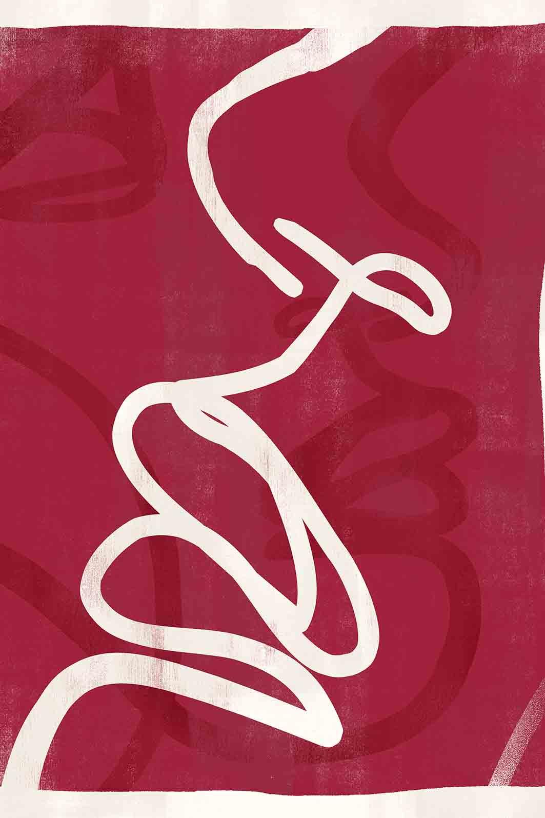 Ruby Abstract Face 1 – Drawdeck